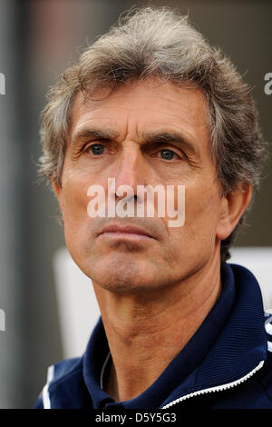 Germany's headcoach Rainer Adrion grimaces during the U 21 EURO ...