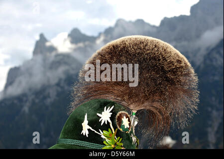 Participants of the 26th Gamsbart Olympics (lit. chamois beard olympics ...