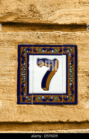 house number seven Stock Photo - Alamy
