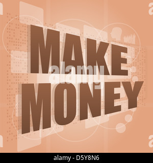 Dollar Screen Shows Finance Wealth And Prosperity Stock Photo - Alamy