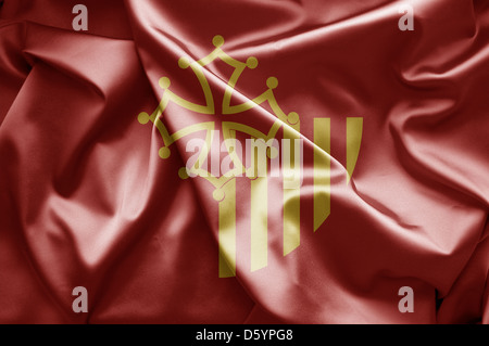 Flag of Languedoc-Roussillon Stock Photo - Alamy