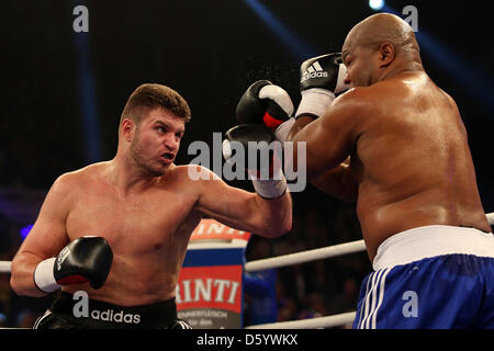 German heavyweight boxer Edmund Gerber fights against US boxer Darnell ...