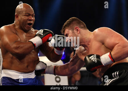 German heavyweight boxer Edmund Gerber fights against US boxer Darnell ...
