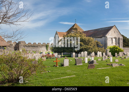 St Mary's Church, Portchester Castle, Hampshire, England, UK Stock ...