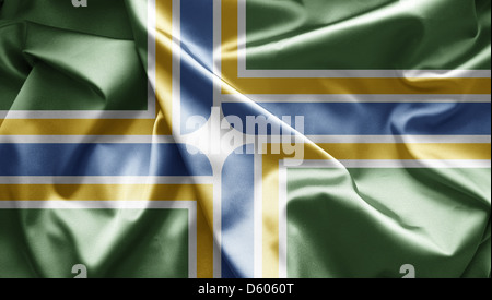 Flag of the city of Portland - Oregon Stock Photo - Alamy