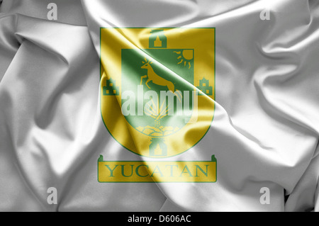 Yucatan state flag, Mexico Stock Photo - Alamy