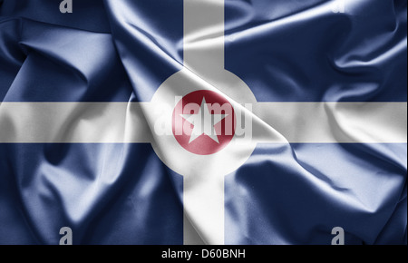 Flag of the city of Indianapolis Stock Photo - Alamy