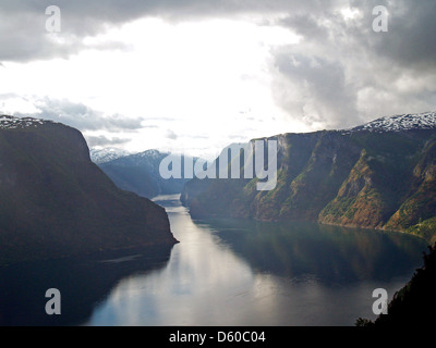 The Aurland Fjord from the Stegastein Overlook,Norway Stock Photo - Alamy