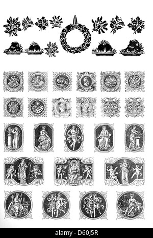 A 1900 catalog showcasing type specimens, borders, and ornamental ...