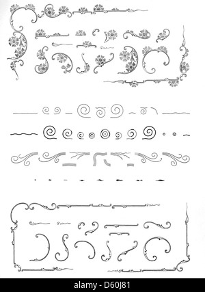 A 1900 catalogue offering type specimens, ornamental borders, and brass ...