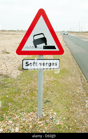 Soft verges road sign Stock Photo: 15950021 - Alamy