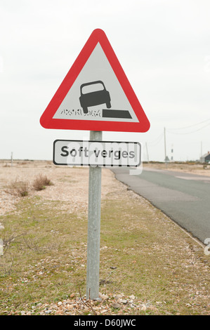 Soft verges road sign Stock Photo: 15950021 - Alamy