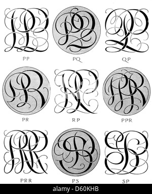 This 1906 collection presents a variety of monograms and ciphers ...