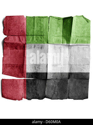 United Arab Emirates Flag on Flagpole Stock Photo - Alamy