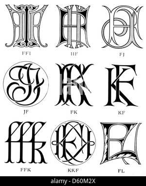Monograms & ciphers ([1906] Stock Photo - Alamy