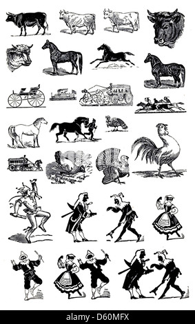 A 1897 catalog showcasing specimens of printing types, borders ...