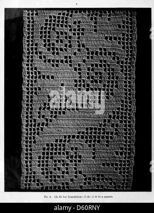 A crochet bedspread from the 1913 book, showcasing intricate and ...