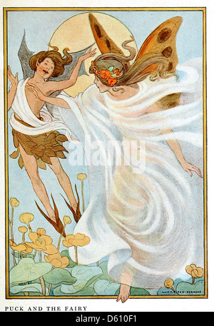 A vintage 1907 illustration depicting a scene from Shakespeare's *A ...