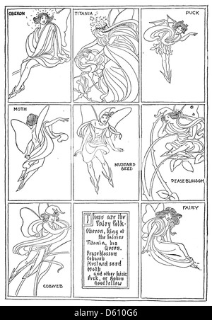A 1907 illustration from Shakespeare's 'A Midsummer Night's Dream ...