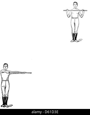 A 1916 manual outlining physical training and military preparatory ...