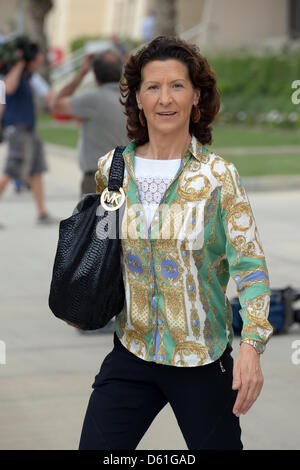 Austrian television journalist Antonia Rados seen in the paddock before ...