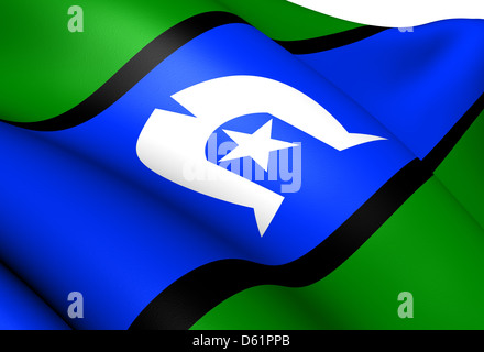 Torres Strait Islanders Flag. Close Up Stock Photo - Alamy