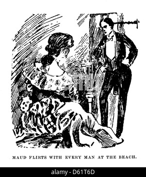 A 1900 photograph or illustration titled 'A Rose That Saved,' likely ...