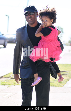 Singer Babyface and his daughter are seen out and about in Brentwood ...