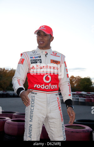 Lewis Hamilton at the Vodafone track day Daytona, Milton Keynes ...