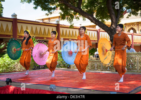 Girls wearing Burmese costumes, Myanmar (Burma), Asia Stock Photo - Alamy