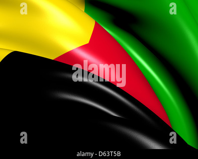 National Movement for the Liberation of Azawad Flag. 3D Illustration ...