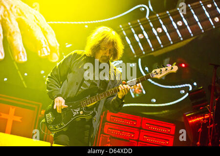 Terence Michael Joseph alias Geezer Butler from the British heavy metal ...