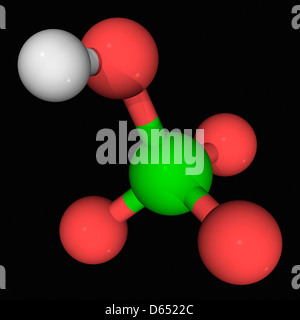 Perchloric acid molecule Stock Photo - Alamy