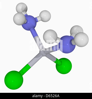 Cisplatin cancer chemotherapy drug molecule Stylized skeletal formula ...