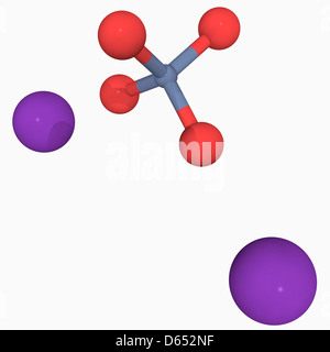 Potassium chromate molecule Stock Photo - Alamy