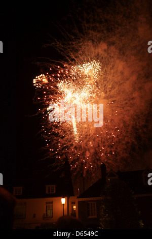 hastings battle bonfire night sky fireworks bronze iron color Stock ...