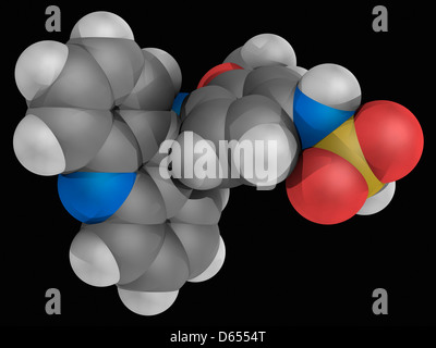 Amsacrine drug molecule Stock Photo - Alamy
