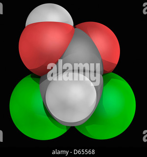 Acetic acid molecule, illustration Stock Photo - Alamy