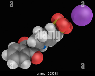 Quinoline yellow (E104) molecule Stock Photo - Alamy