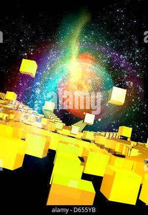 Quantum physics, conceptual illustration Stock Photo - Alamy