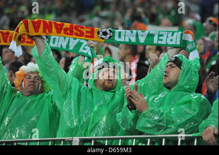 Republic of Ireland fans in the stands during the UEFA Euro 2016, Group ...