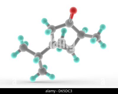 Thujone absinthe molecule, chemical structure. Skeletal formula Stock ...