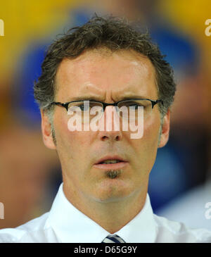 France's coach Laurent Blanc during an International Friendly soccer ...