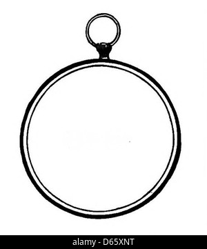 This black-and-white clipart image shows the Lady and the Manicule, a ...