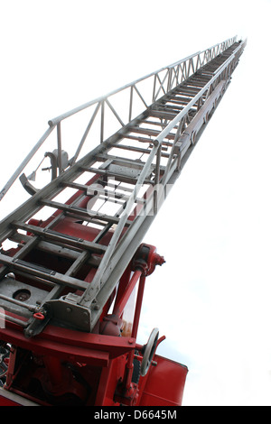 rotating big fire truck ladder Stock Photo - Alamy