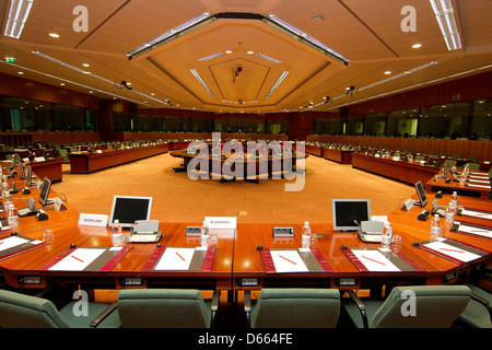 Council of the European Union Justus Lipsius building in Brussels ...