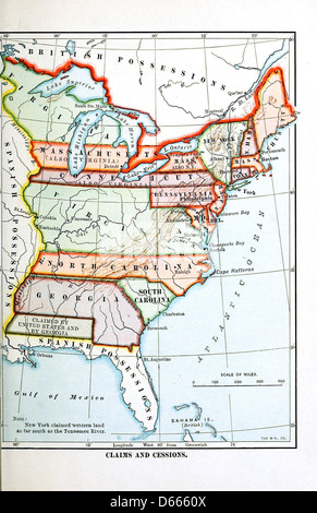 Territorial Acquisitions of United States, Map Stock Photo - Alamy