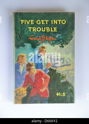 Enid Blyton's 'Five get into trouble' eighth Famous Five book,Ascot ...