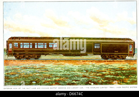 Union Pacific historical passenger cars trail behind the steam power of ...