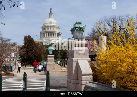 Springtime at the US Capitol building - Washington, DC USA Stock Photo ...